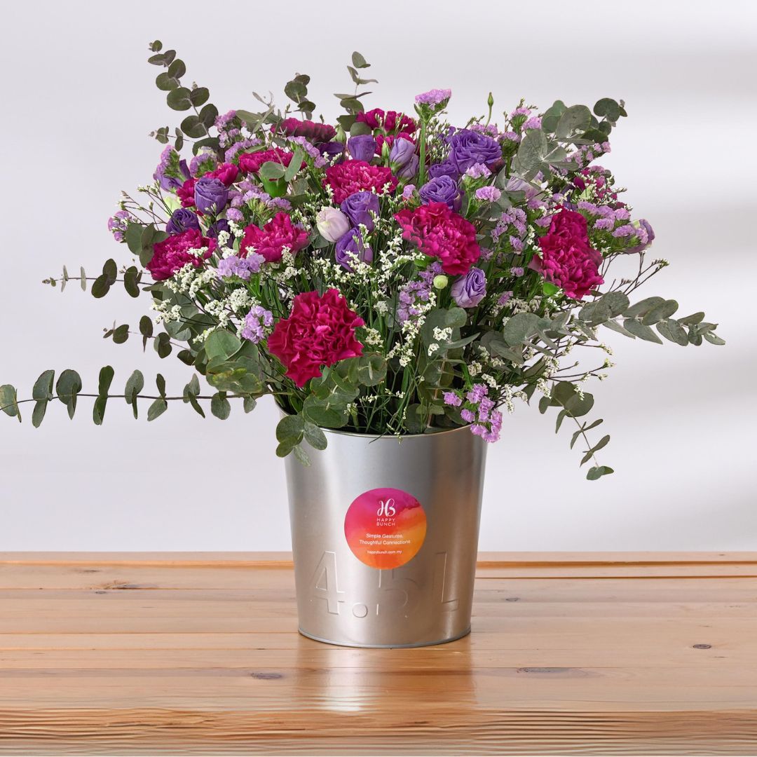 Pink Carnations Bouquet - Happy Bunch Malaysia